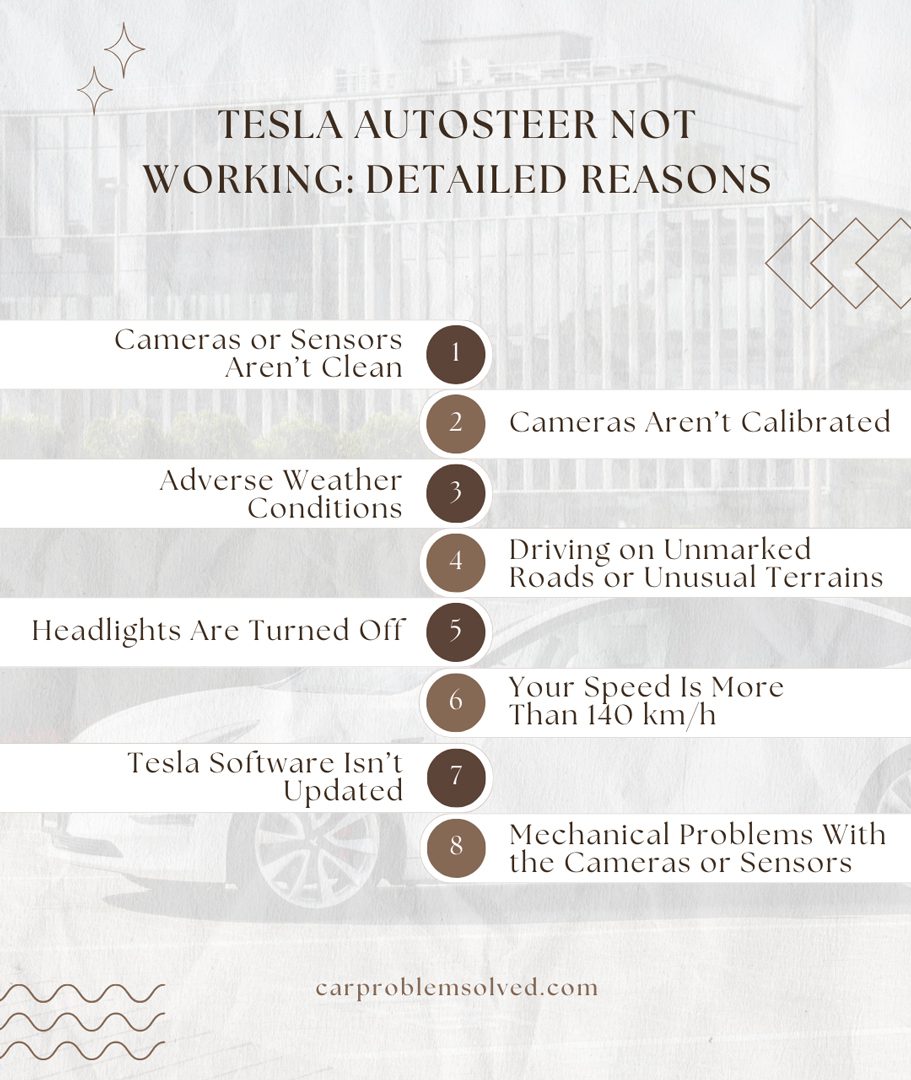 Tesla Autosteer Not Working? Know Reasons & Find Solutions!